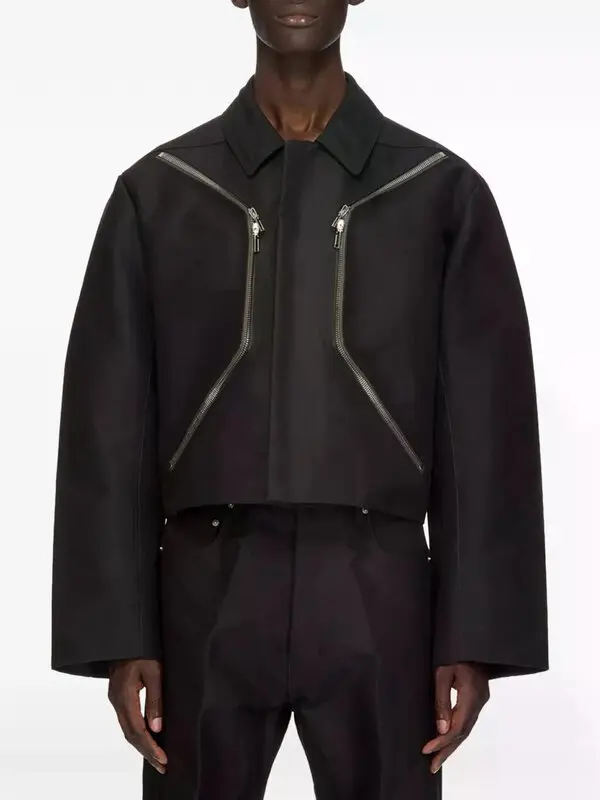 Rick Owens Heizer Zip-detail Jacket - Black