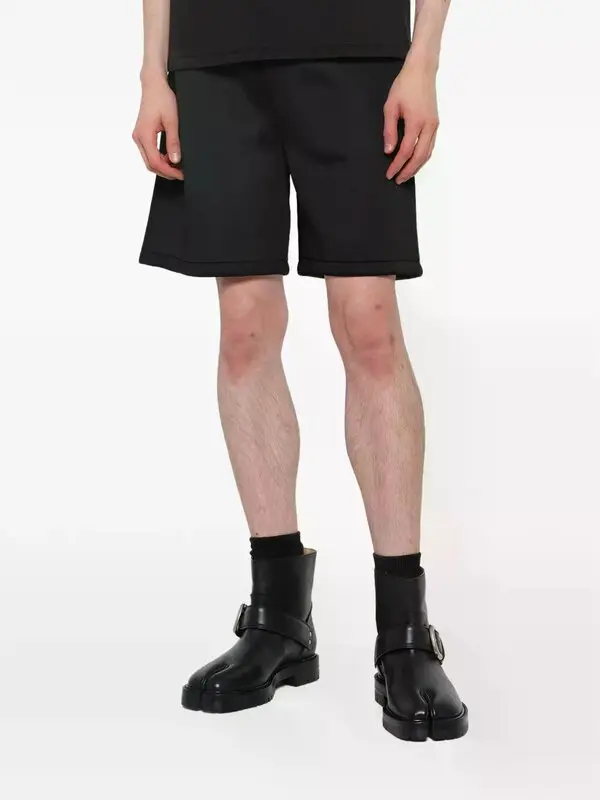 ENTIRE STUDIOS Scuba Texture Wide Leg Shorts