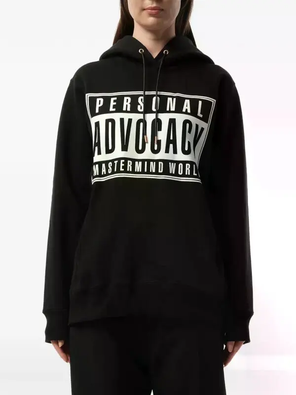 MASTERMIND WORLD Logo Print Drawstring Hoodie