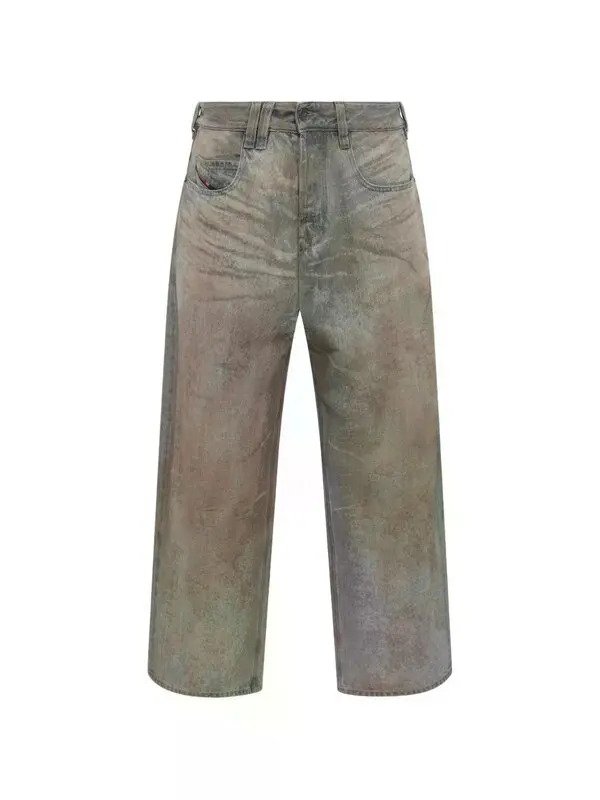 DIESEL® 1997 D-eni-m-fsi2 Distressed Straight-leg Jeans