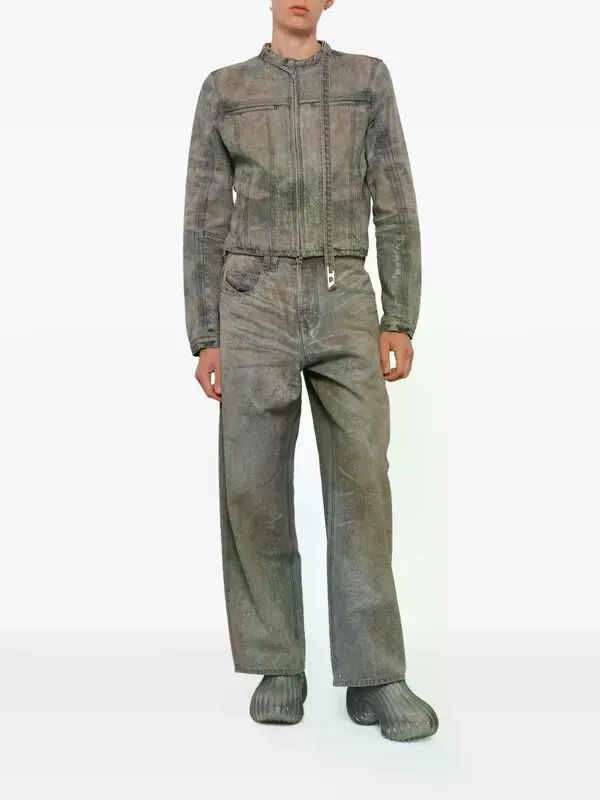 DIESEL® 1997 D-eni-m-fsi2 Distressed Straight-leg Jeans