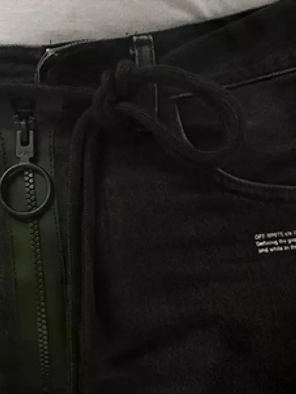 Off-White Slim-fit Jeans With Graphic Print