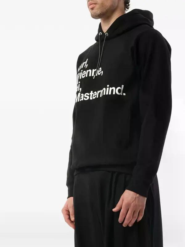 MASTERMIND WORLD Lettering Print Drawstring Hoodie
