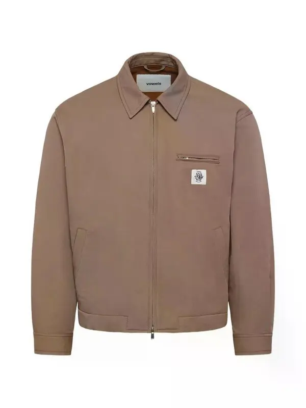 VOWELS Logo-patch Zip-up Jacket