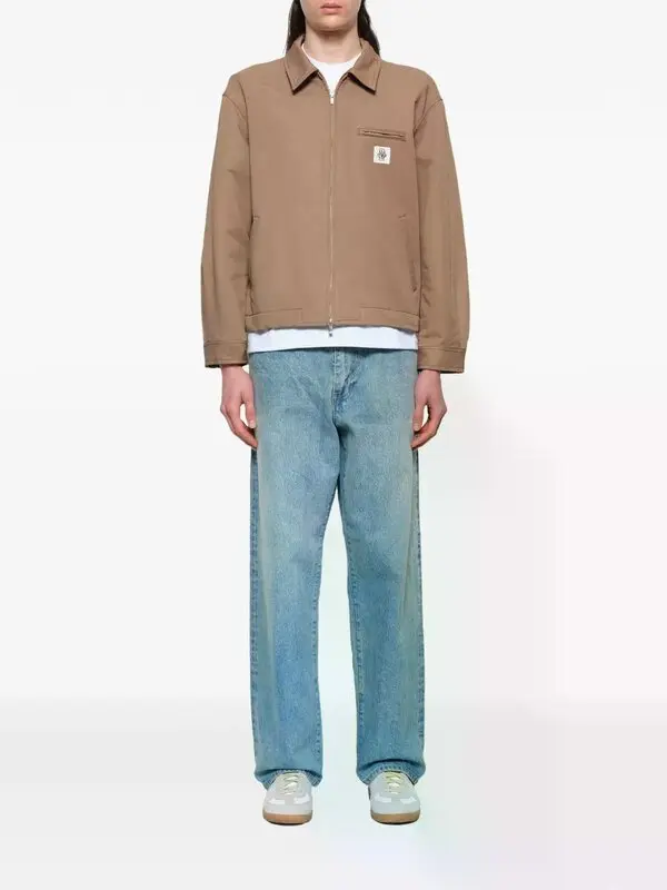 VOWELS Logo-patch Zip-up Jacket