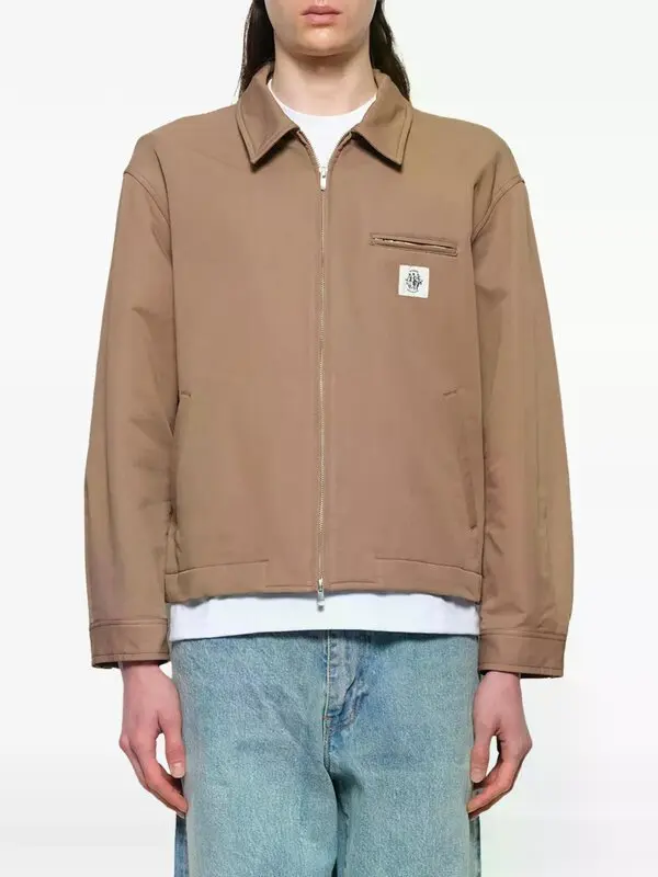 VOWELS Logo-patch Zip-up Jacket