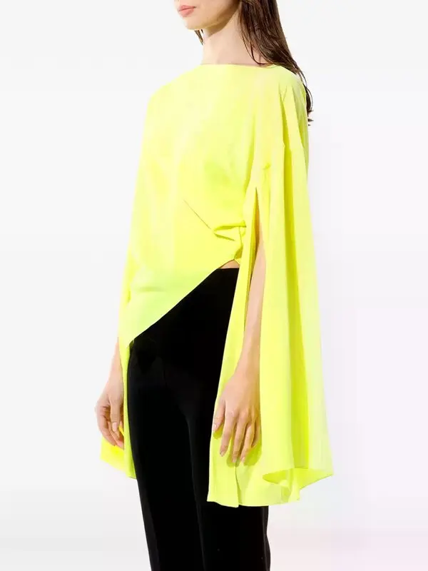 Balenciaga Slit-sleeve Crepe Top