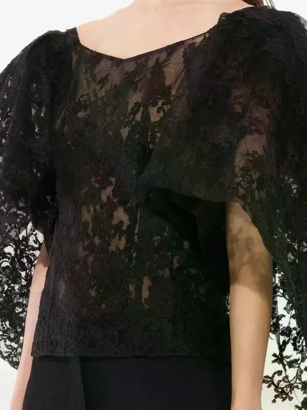 Givenchy Lace Cape T-shirt