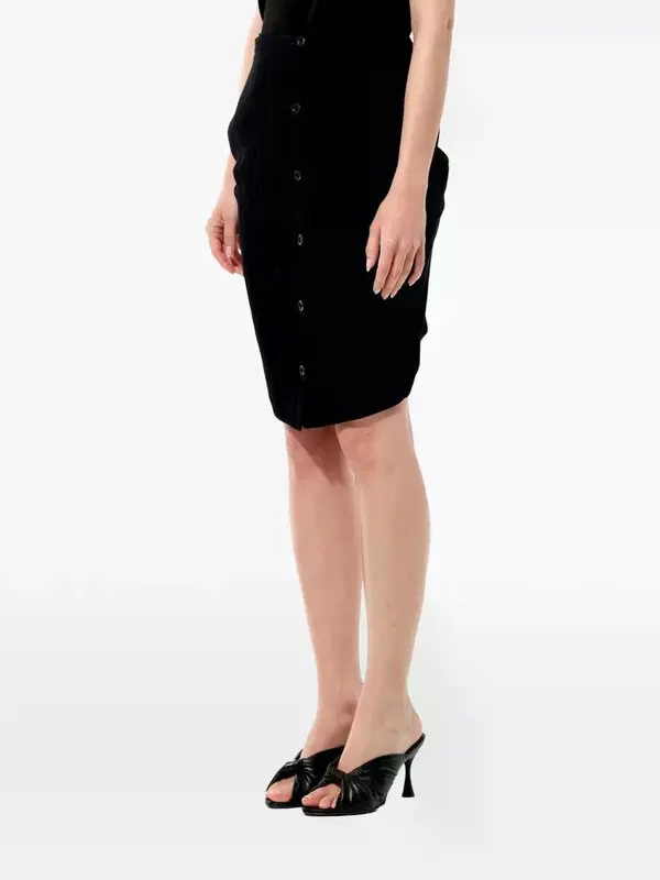 Balenciaga Button-down Pinstripe Skirt