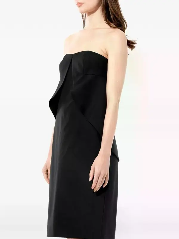 Balenciaga Swan Strapless Ruffled Dress