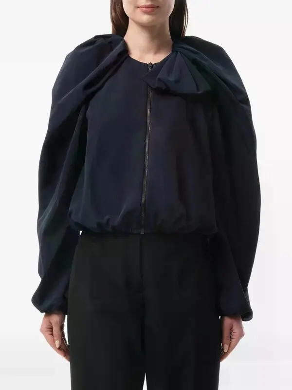 LANVIN Gathered Bow Detail Jacket