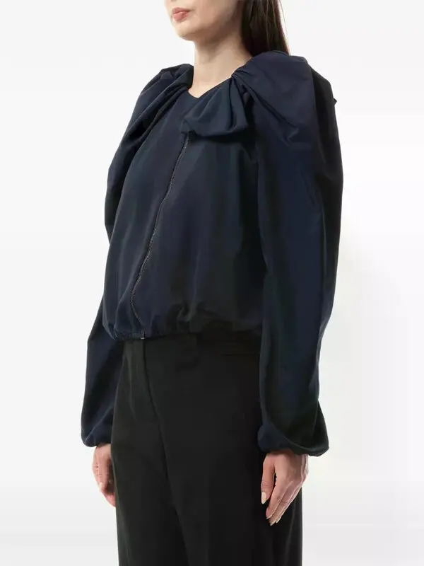 LANVIN Gathered Bow Detail Jacket