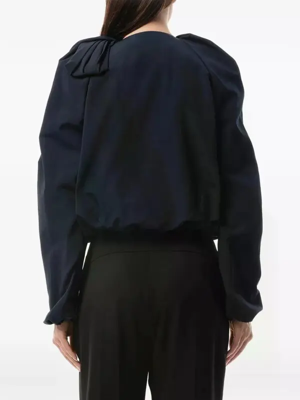 LANVIN Gathered Bow Detail Jacket