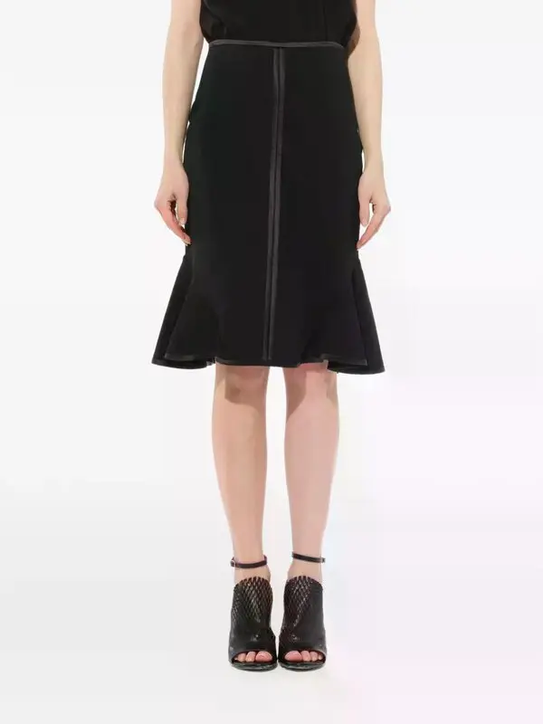 Givenchy Ruffled Satin-trim Skirt