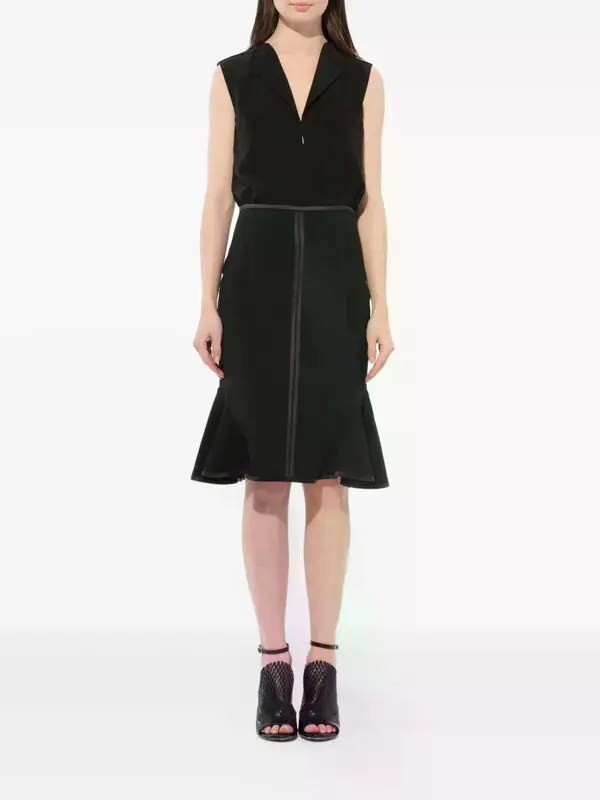 Givenchy Ruffled Satin-trim Skirt