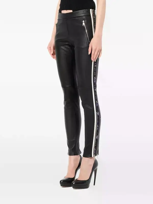 Alexander McQueen Zip-detail Slim Fit Leggings