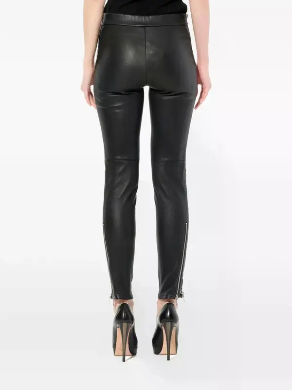 Alexander McQueen Zip-detail Slim Fit Leggings