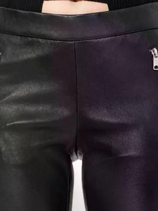 Alexander McQueen Zip-detail Slim Fit Leggings