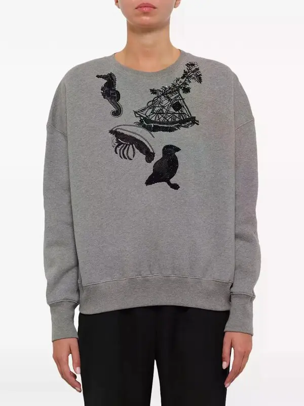 Alexander McQueen Sea Creature Embroidered Sweatshirt