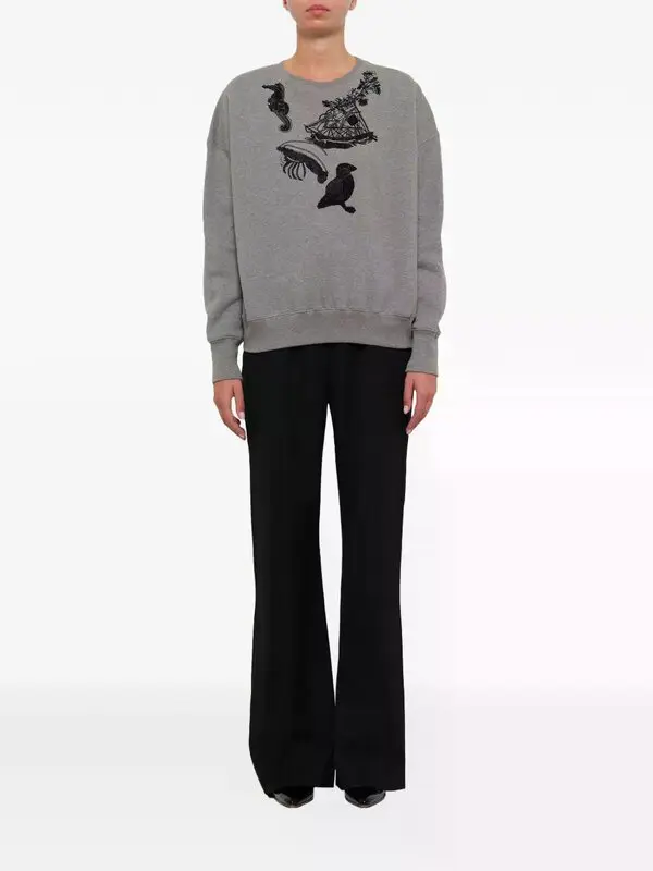 Alexander McQueen Sea Creature Embroidered Sweatshirt