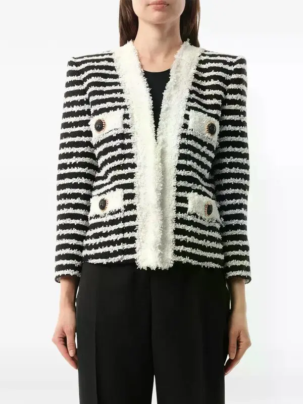Balmain Striped Tweed Jacket