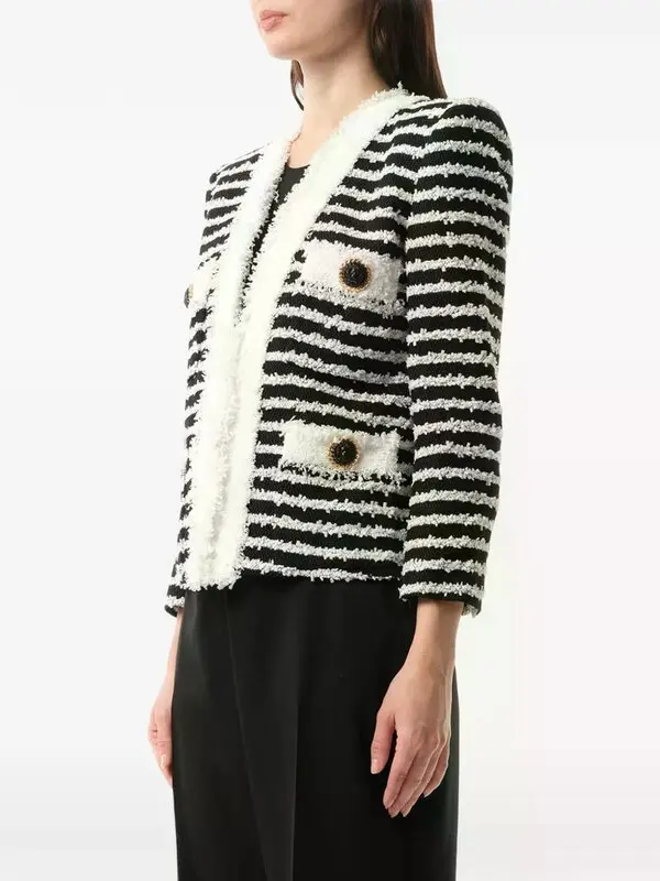 Balmain Striped Tweed Jacket