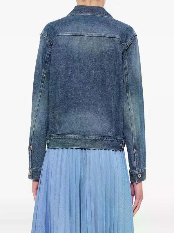 Sacai Double-breasted Denim Jacket - Blue