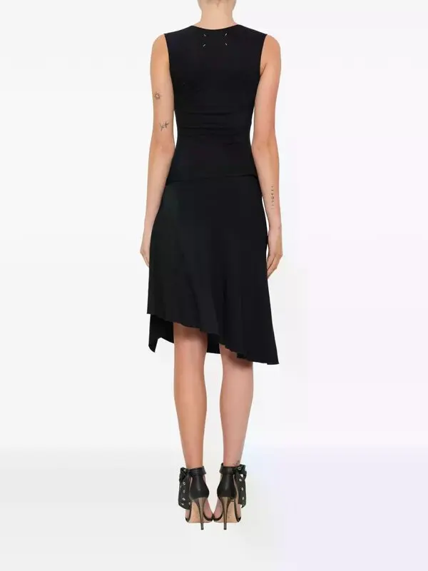 LANVIN Asymmetric Ruffled Midi Skirt