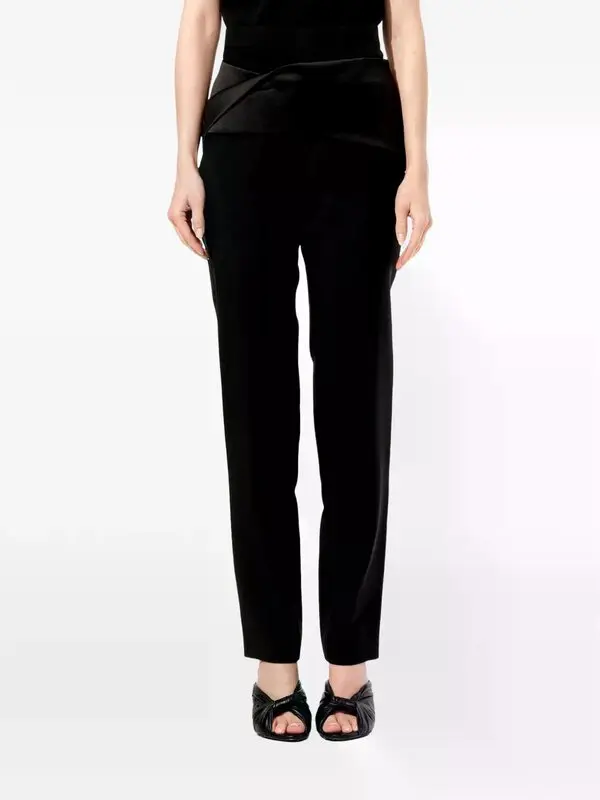 Balenciaga Satin-trimmed Tailored Trousers