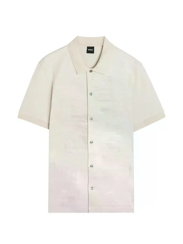 BOSS Textured Short-sleeve Shirt