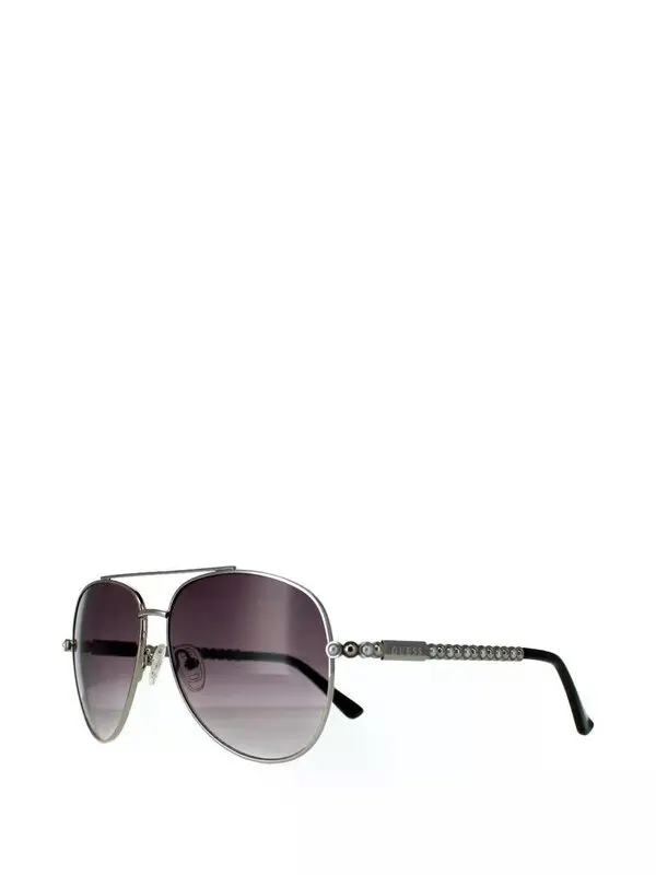 Guess Aviator Sunglasses With Logo Detail
