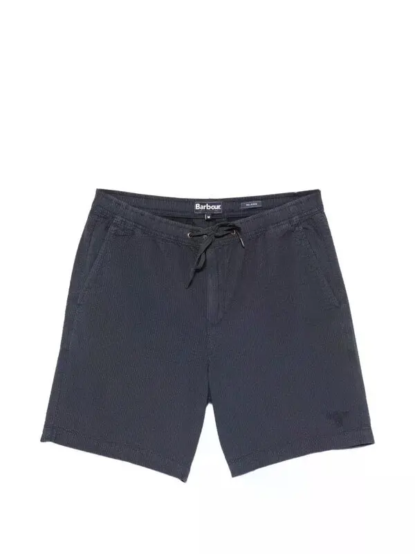 Barbour Seersucker Drawstring Shorts - Blue