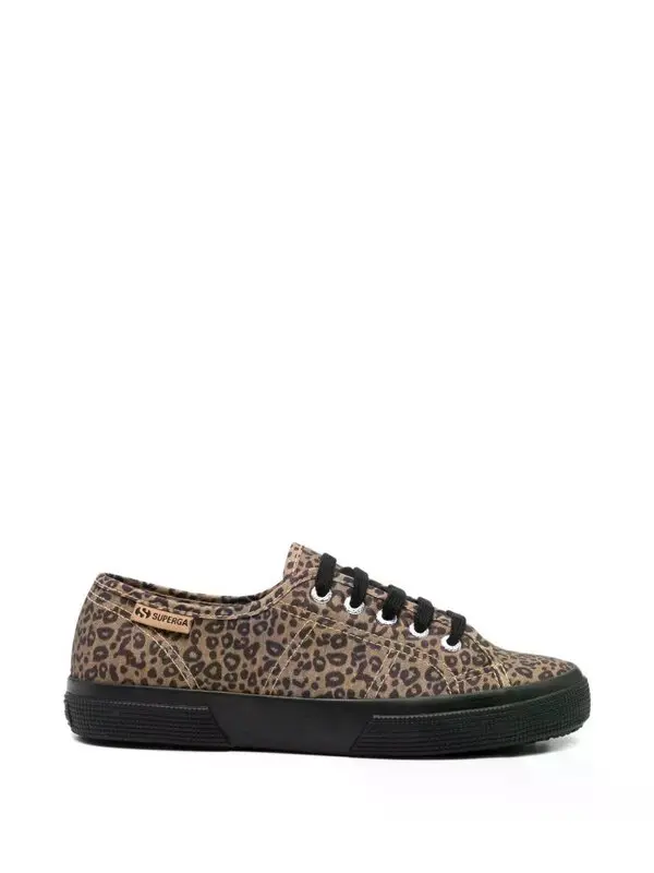 Superga Leopard-pattern Lace-up Sneakers - Neutrals