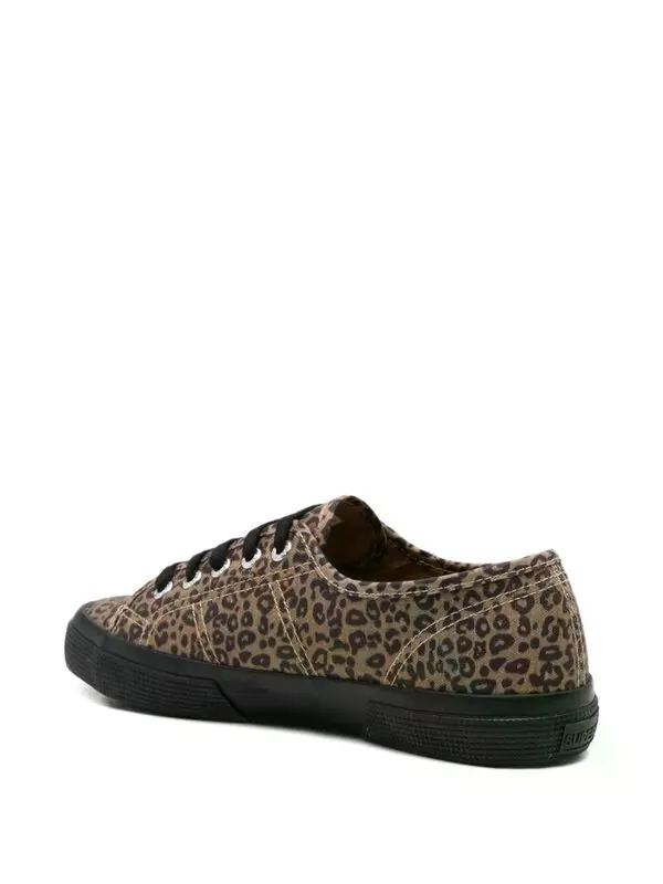 Superga Leopard-pattern Lace-up Sneakers - Neutrals