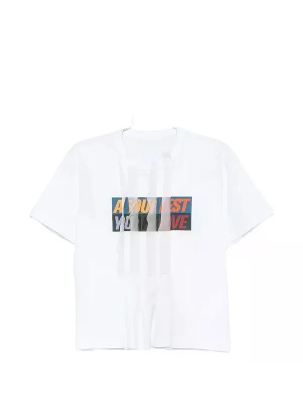 Sacai Graphic Print T-shirt - White