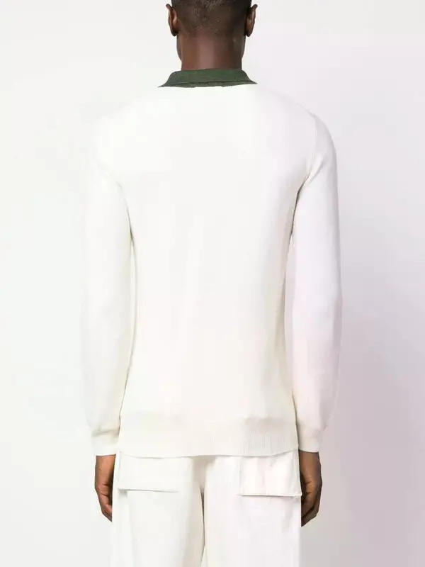 AUTRY Logo-embroidered Contrast-collar Polo Shirt
