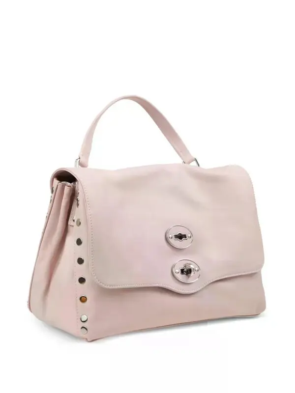 ZANELLATO Postina Rivets Flap Tote Bag - Pink