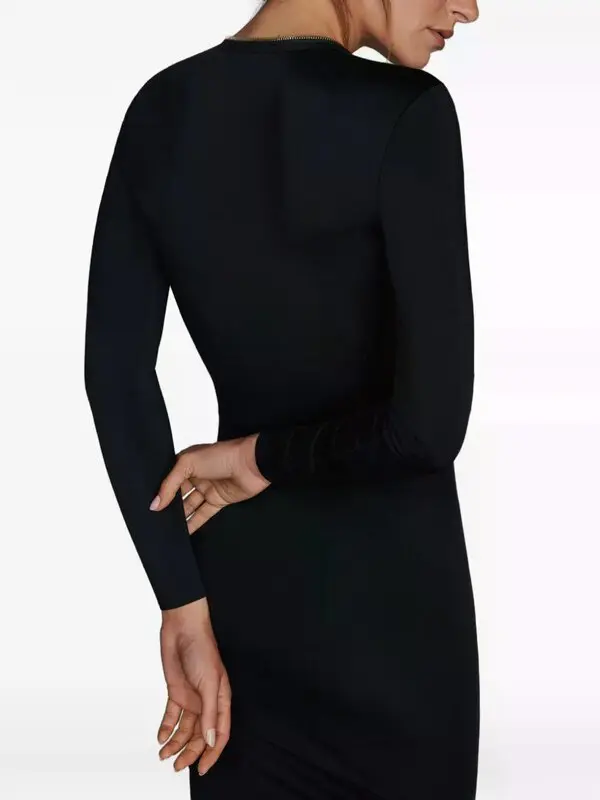 MAISON CLOSE Zip Stretch Midi Dress