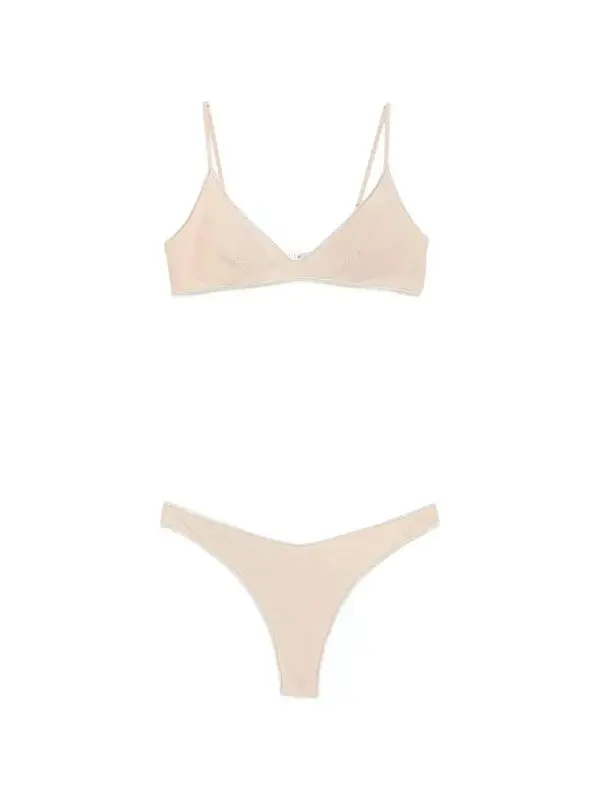 MC2 SAINT BARTH Paloma Overlock Bikini - Neutrals