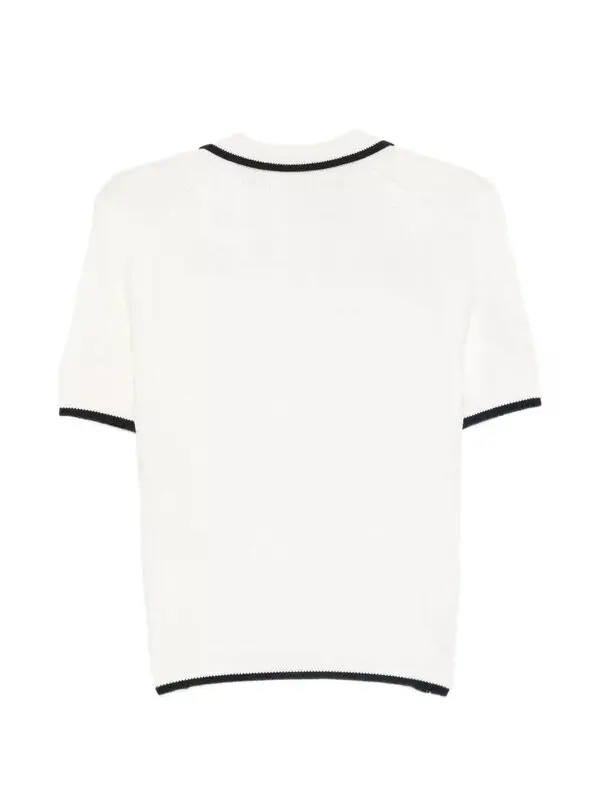 MC2 SAINT BARTH Amaris Braid Cable-knit T-shirt