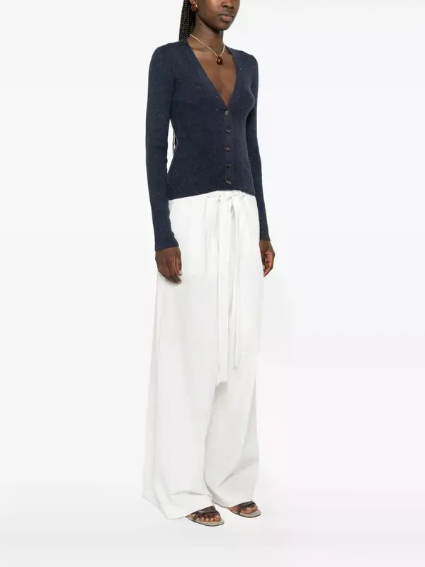 Brunello Cucinelli Ribbed-knit Sequin-embellished Cardigan