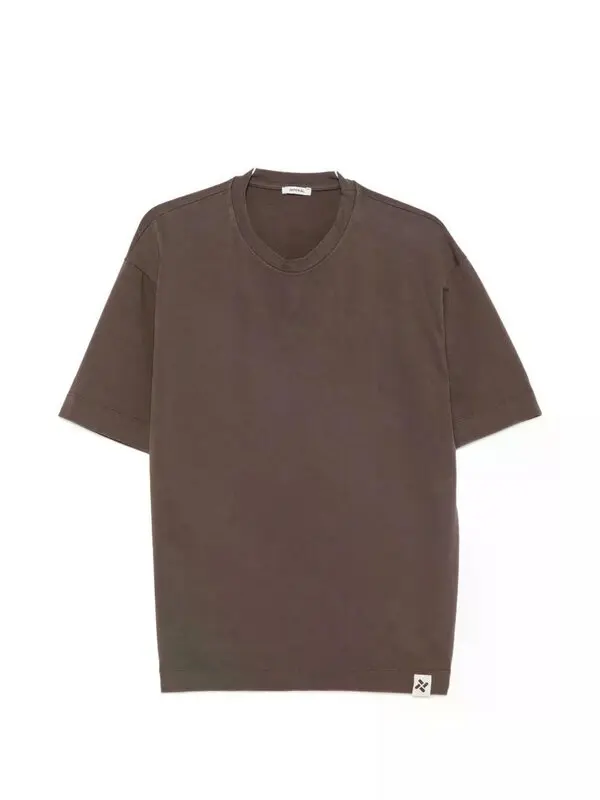 Imperial Logo-patch Crew-neck T-shirt - Brown