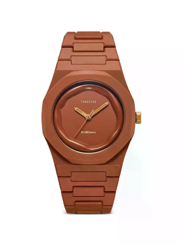 D1 MILANO Polycarbonate Street Art Watch - Brown
