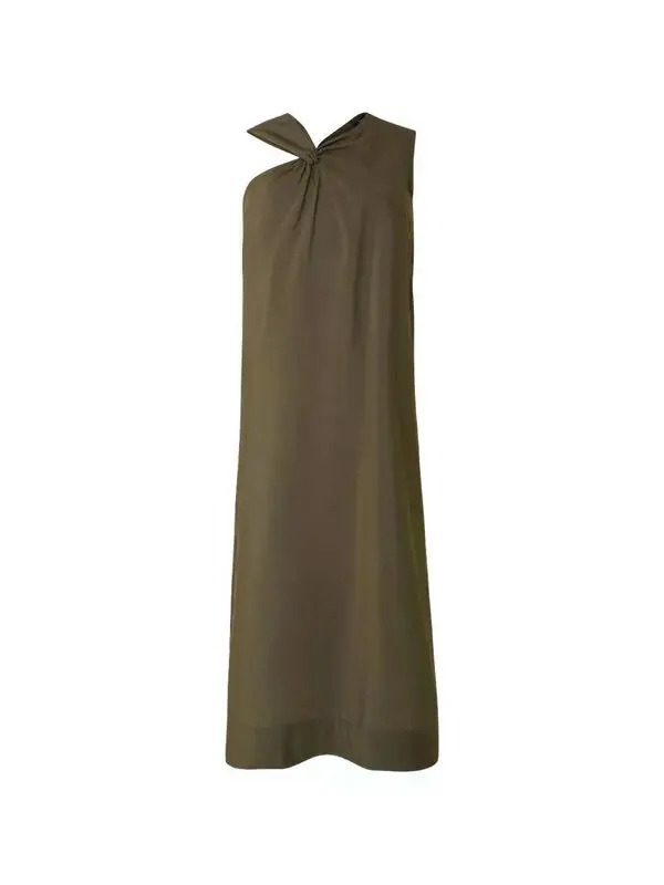 Soeur Emna Knot-detail Sleeveless Dress - Green