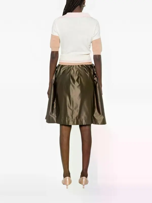 AUGUST BARRON Layered Effect V-neck T-shirt