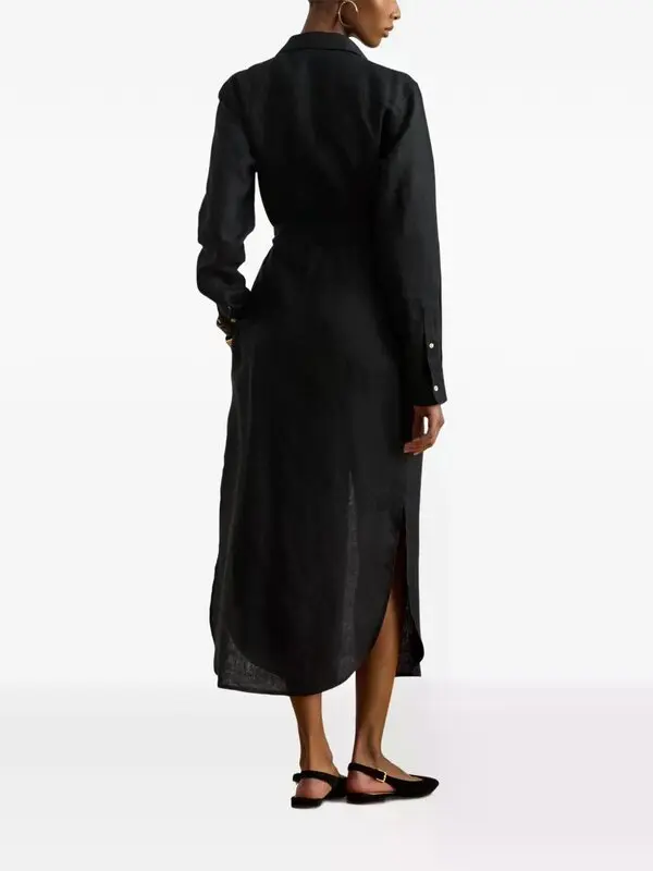 Ralph Lauren Belted Patch-pocket Midi Shirt Dress