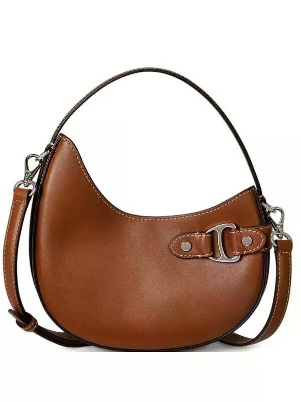 Ralph Lauren Tasha Asymmetrical Leather Tote Bag - Brown