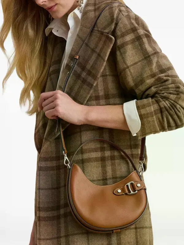 Ralph Lauren Tasha Asymmetrical Leather Tote Bag - Brown