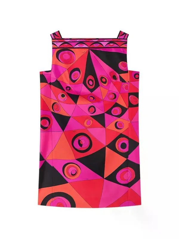 Emilio Pucci Occhi Print Silk Mini Dress - Pink