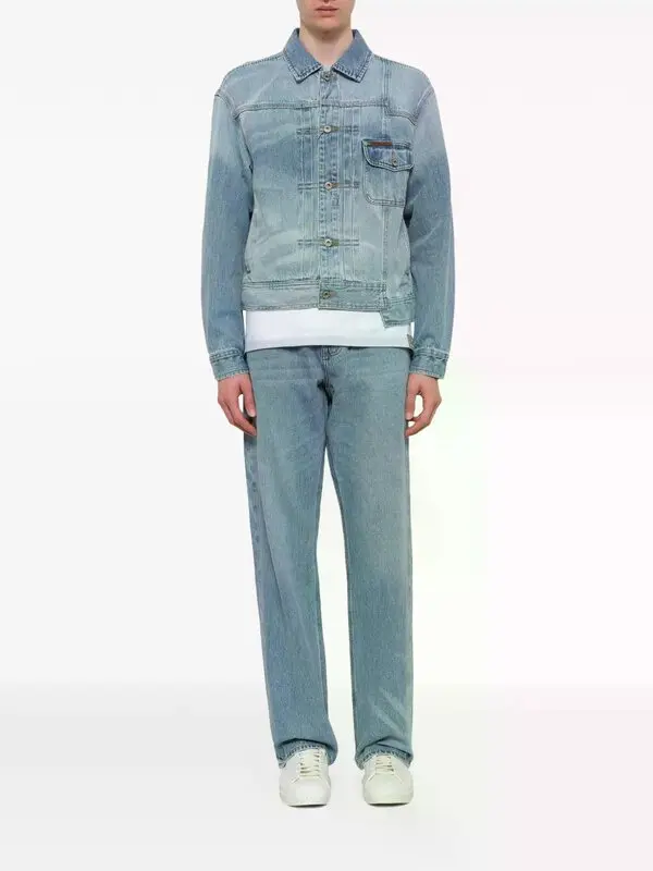 FENG CHEN WANG X Lee Light-wash Panelled Denim Jacket